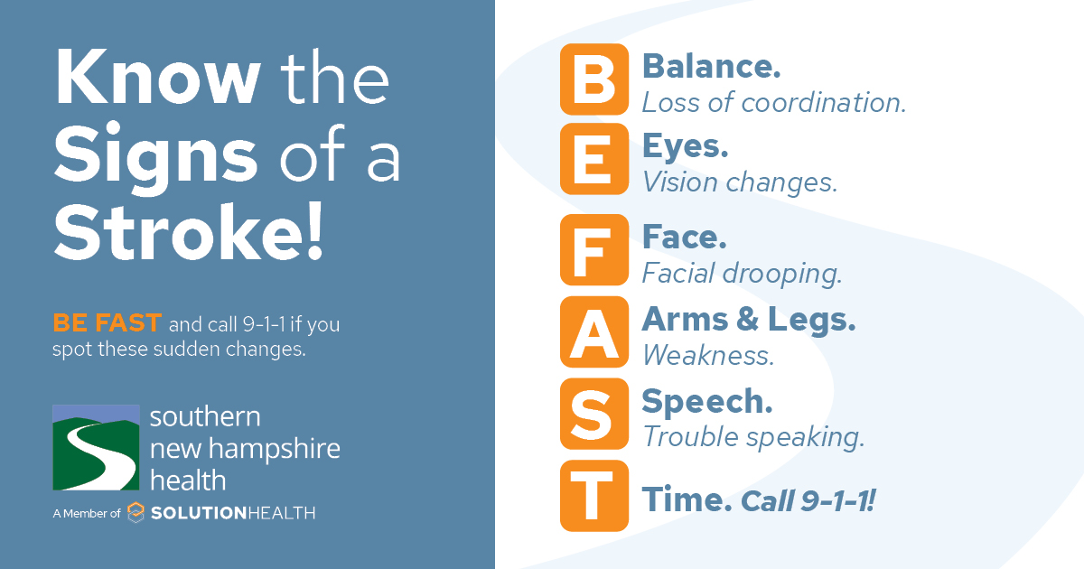 BEFAST When Recognizing Signs of Stroke and Save a Life! – SolutionHealth