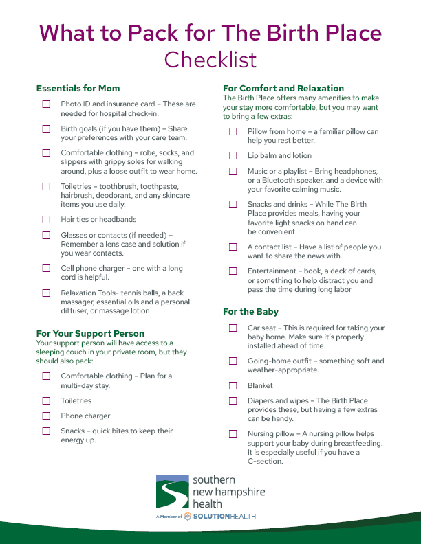 What to Pack for the Hospital When Delivering Your Baby [Checklist ...